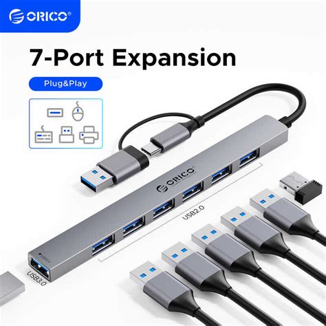 Orico 3 E3 Usb 3 0 Hub Notebook Wireless Usb Splitter 7 Port Laptop