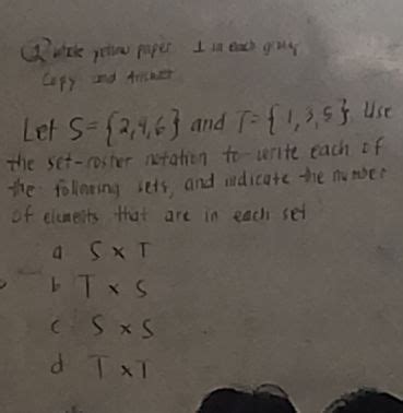 Let S 246 And T 135 Use The Set Roster StudyX