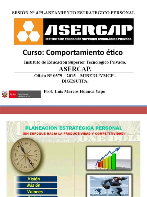 Sesion 4 Planeacion Estrategica Personal Pdf