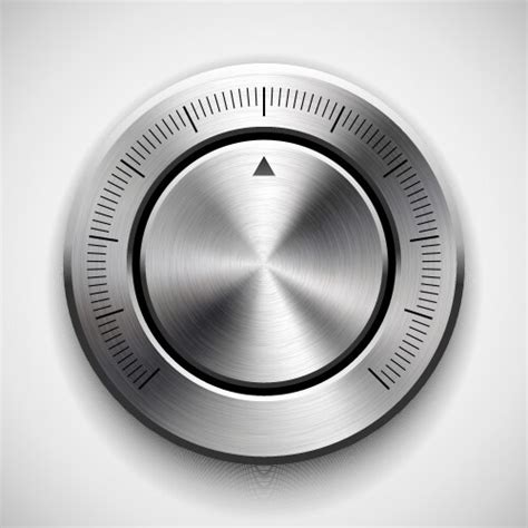 Modern Volume Knob Button Royalty Free Vector Image
