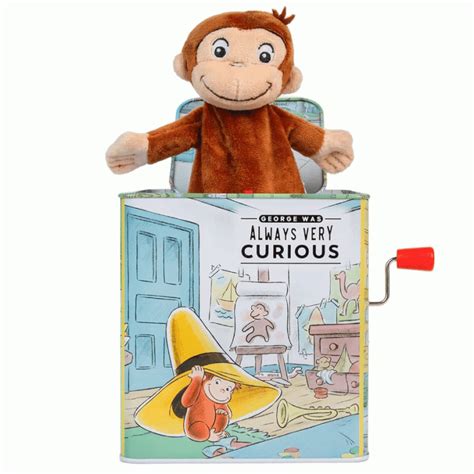 Curious George Musical Jack In The Box The Music Box Company