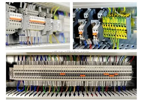 Screw Type Power Terminal Block 3 Conductor 4mm Phoenix St Terminal Blocks 4mm Buy Din Rail