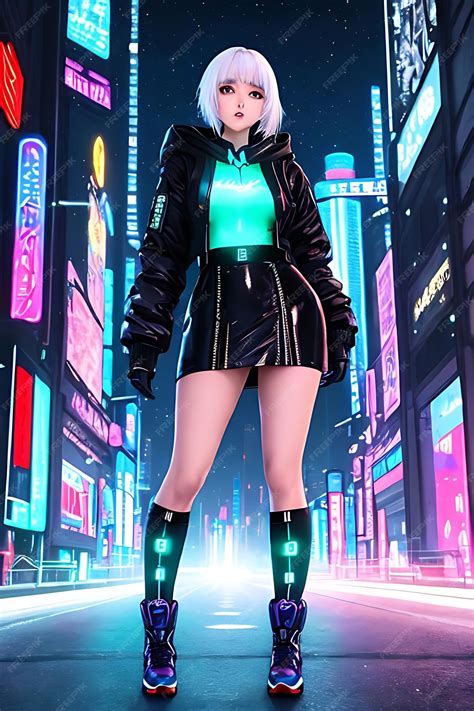 Premium Photo Sexy And Cyberpunk Girl
