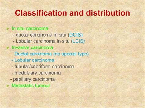 Breast Malignant Lesions In Situ Lesions Mbbs Ppt