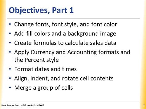 Excel Tutorial 2 Formatting Workbook Text And Data