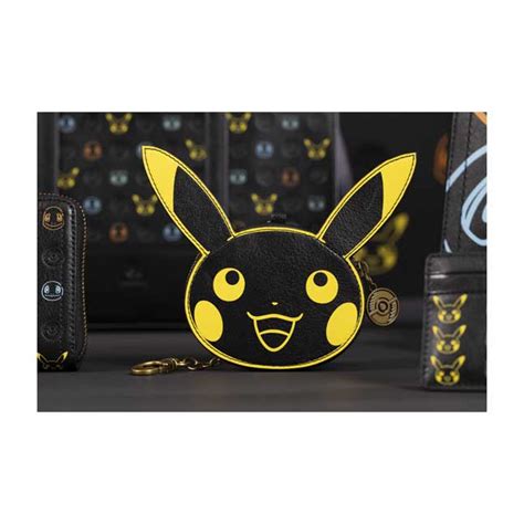 Pokémon Center × Fossil Pikachu Black Leather Coin Pouch Pokémon Center Canada Official Site