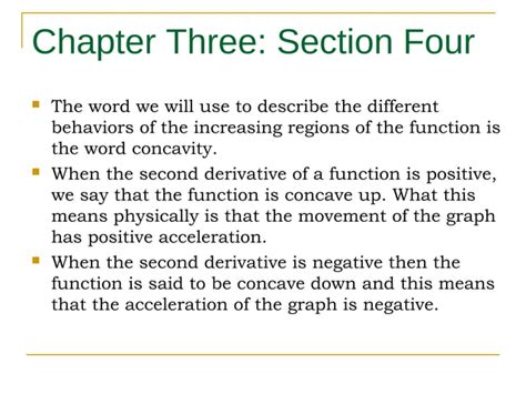 Second Derivative Test Ap Calc Ppt