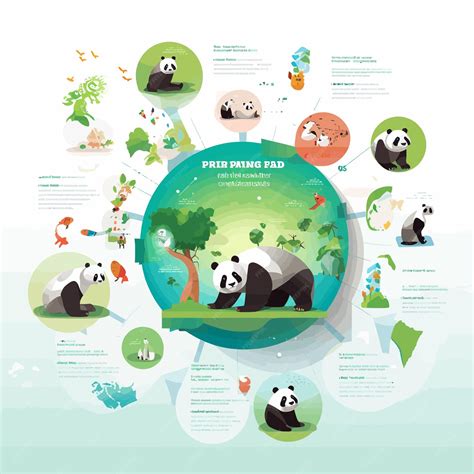 Premium Vector Pandalifecycleinfographicvector