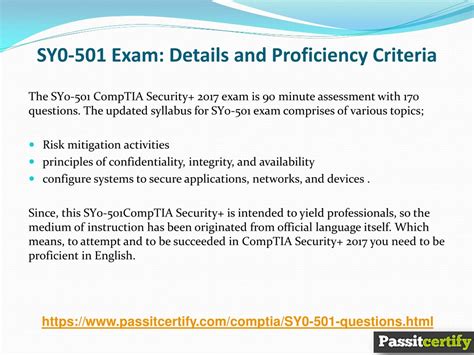 Ppt Comptia Security Sy0 501 Security Administration Practice Test 2018 Updated Exams