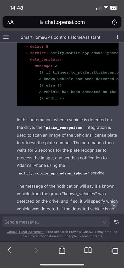 Giving Chatgpt A Different Identity To Create A Smart Home Controller Just Playing Around R