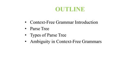 Context Free Grammar Pptx