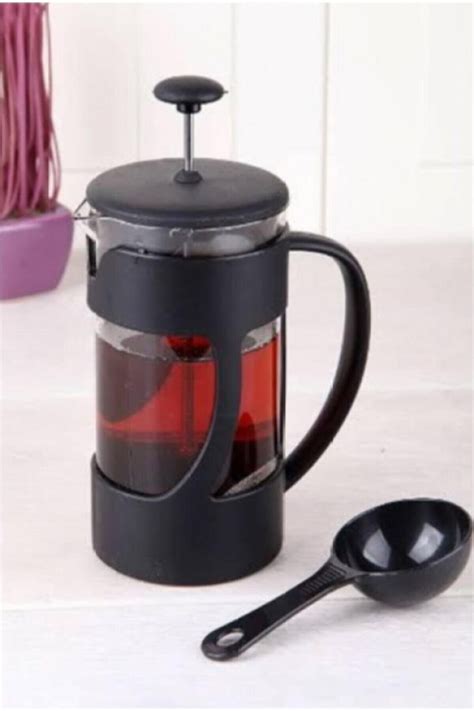 Bayev Ölçü Kaşıklı French Press Filtre Kahve Ve Bitki Çayı Demliği 350 Ml Fiyatı Yorumları