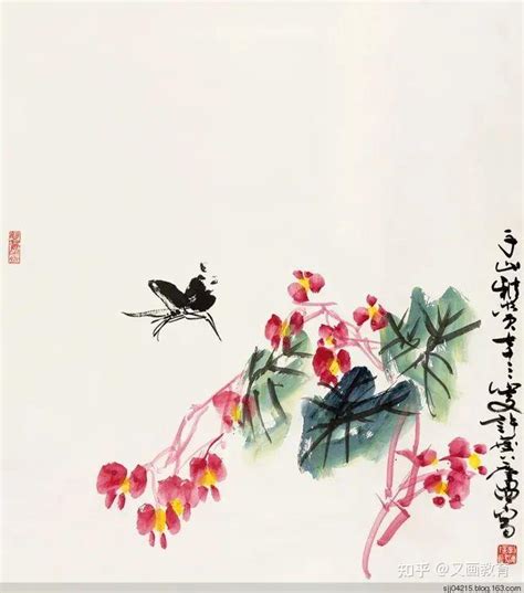 国画写意大气之美许麟庐花鸟作品欣赏 知乎