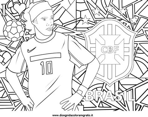 Disegno Ronaldinho02 Categoria Sport Da Colorare