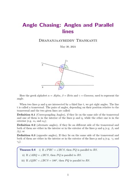 angle chasing angles and parallel lines pdf angle classical geometry