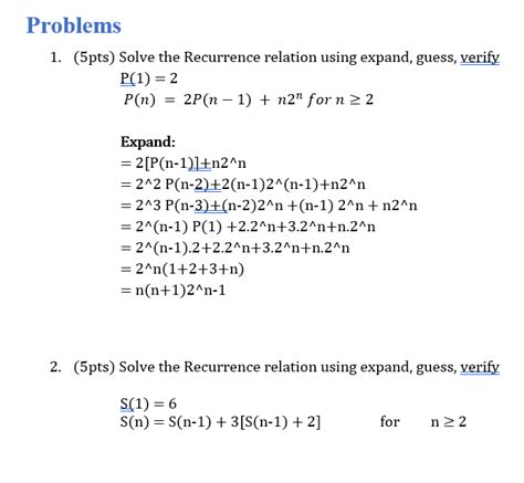 solved p 1 2p n 2p n−1 n2n for n≥2 expand