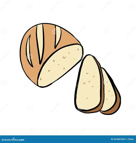 Slices Bread Stock Illustration Illustration Of Nose 267687269