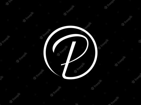 P 로고 디자인 프리미엄 벡터