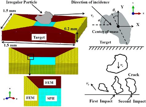 Coupled Numerical Model Of A Single Irregular Brittle Particle Impact Download Scientific