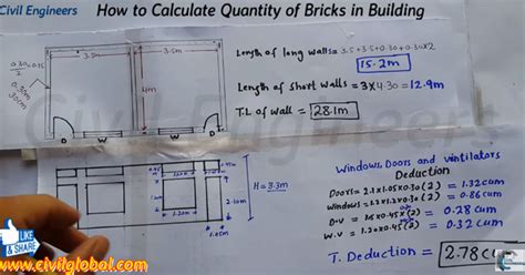 How To Calculate Quantity Of Bricks In Building