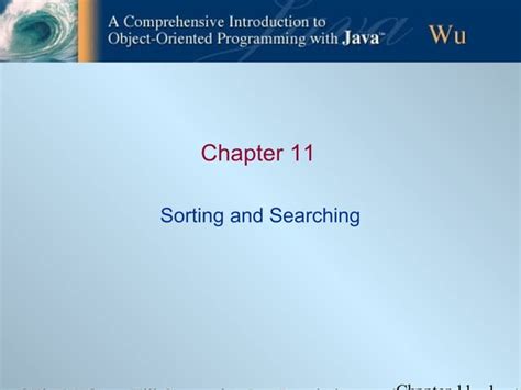 Data Structure Chapter11 Searching And Sorting Ppt