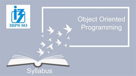 object oriented programming ibps so it syllabus youtube