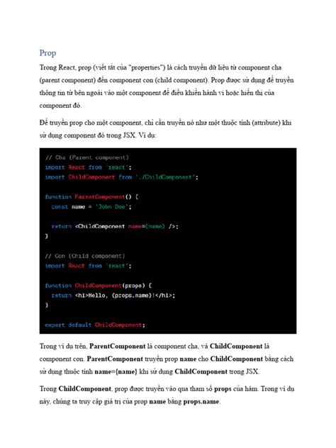 Props State Hook Pdf