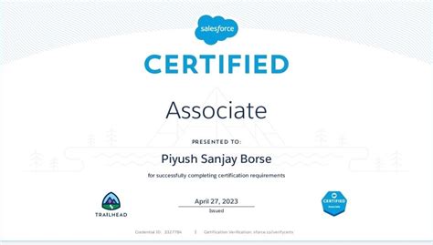 Salesforce Salesforcecertified Salesforceassociate Piyush Borse 10 Comments