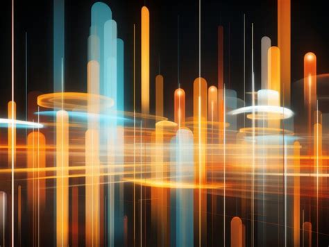 premium photo abstract light trails with vibrant colors