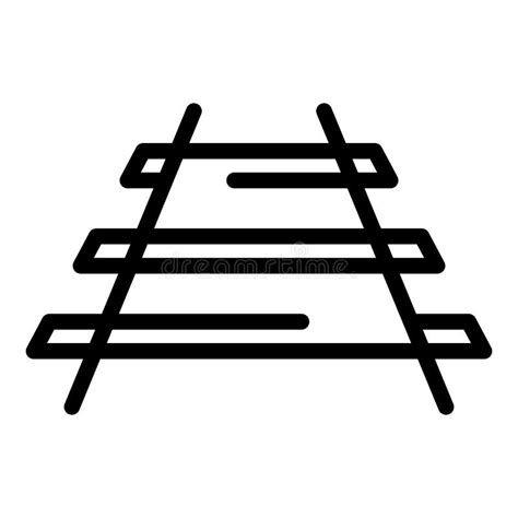 Subway High Speed Train Icon Outline Style Stock Vector Illustration