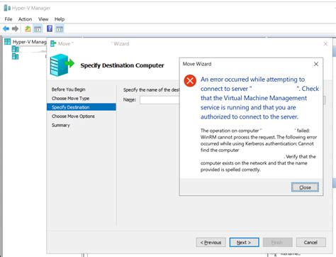 Hyper V Shared Nothing Migration Between 2 Clusters In Different Ad Domains Microsoft Qanda