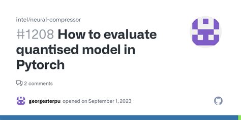How To Evaluate Quantised Model In Pytorch · Issue 1208 · Intelneural