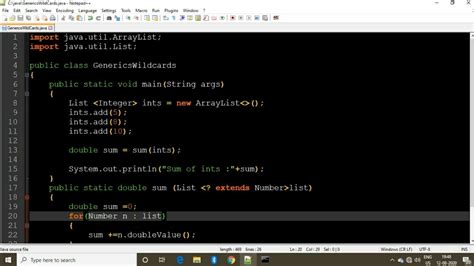 Java Program On Wildcards With Generic Class Youtube