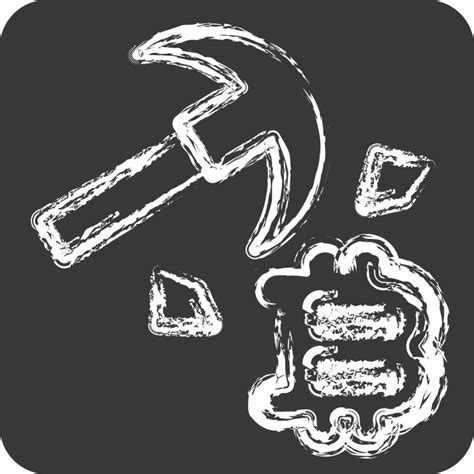 Icon Bitcoin Mining Related To Cryptocurrency Symbol Chalk Style 60732422 Vector Art At Vecteezy
