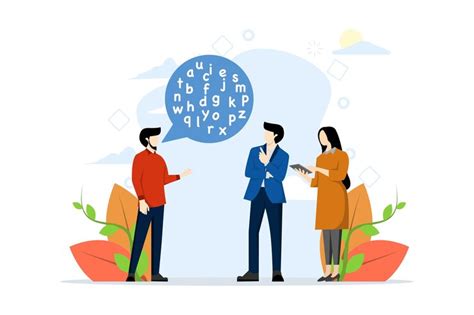 premium vector vector illustration of communicating technical words