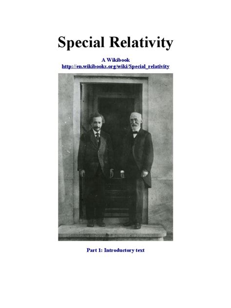 Special Relativity Pdf Special Relativity Luminiferous Aether