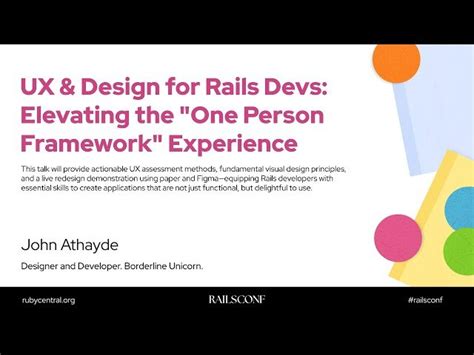 Free Video Ux And Design For Rails Devs Elevating The One Person