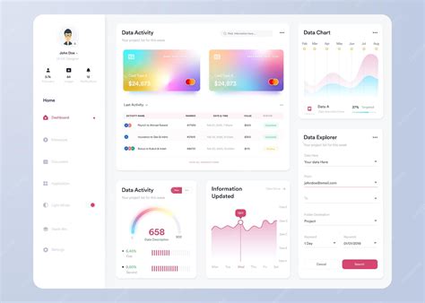 그래프 차트 및 다이어그램이 포함된 인포그래픽 대시보드 Ui Ux 디자인 버스용 웹 인터페이스 템플릿 프리미엄 벡터