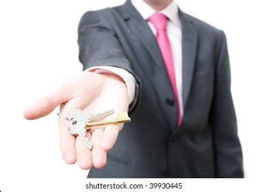Business Man Giving You Keys Home Stock Photo 39930445 Shutterstock