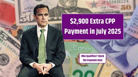 2900 Extra Cpp Payment In July 2025 — Who Qualifies Check The Payment Date 2900 Extra Cpp Payment In July 2025 — Who Qualifies Check The Payment Date
