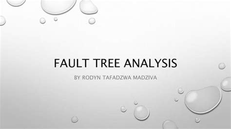 Fault Tree Analysis Fta Seminar Presentation Pptx Computing Technology And Computing