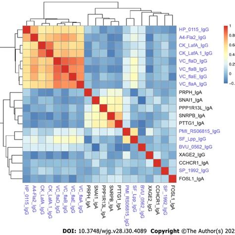 Spearmans Rank Correlation Coefficient Heatmap Of Anti Microbial Download Scientific Diagram