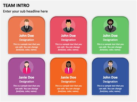 Free Team Intro PowerPoint And Google Slides Template PPT Slides