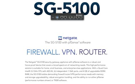 Sg 5100 Netgate Security Gateway Appliance With Pfsense Software Electronics