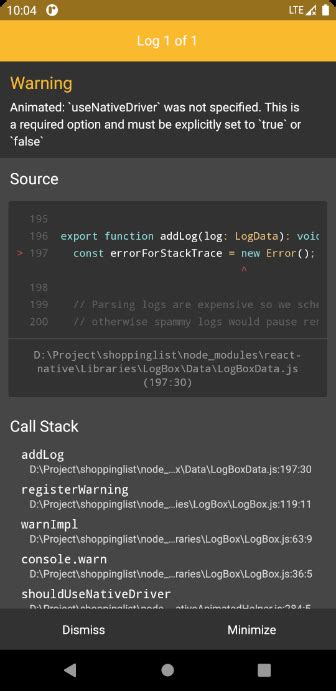Animated `usenativedriver` Was Not Specified This Is A Required