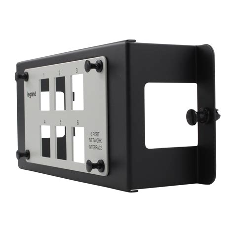 Legrand On Q Ac1000 6 Port Patch Panel Network Interface Module Cat5e Black Ebay