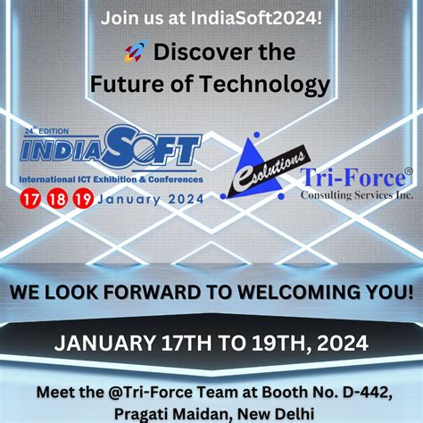 Tri Force Consulting Services Inc On Linkedin Indiasoft2024 Indiasoft2024 Triforce