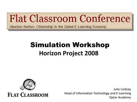 Flat Classroom Project Simulation Ppt