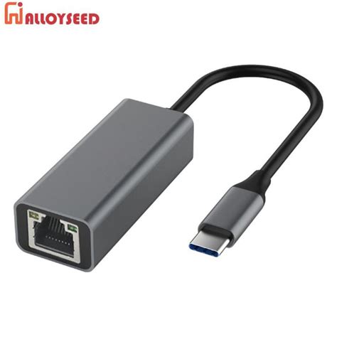Type C To RJ Gigabit Ethernet LAN Network Adapter USB Type C Desktop Network Card Aluminum