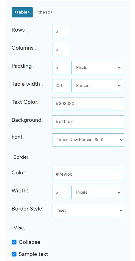Html Table Generator From Excel Cabinets Matttroy